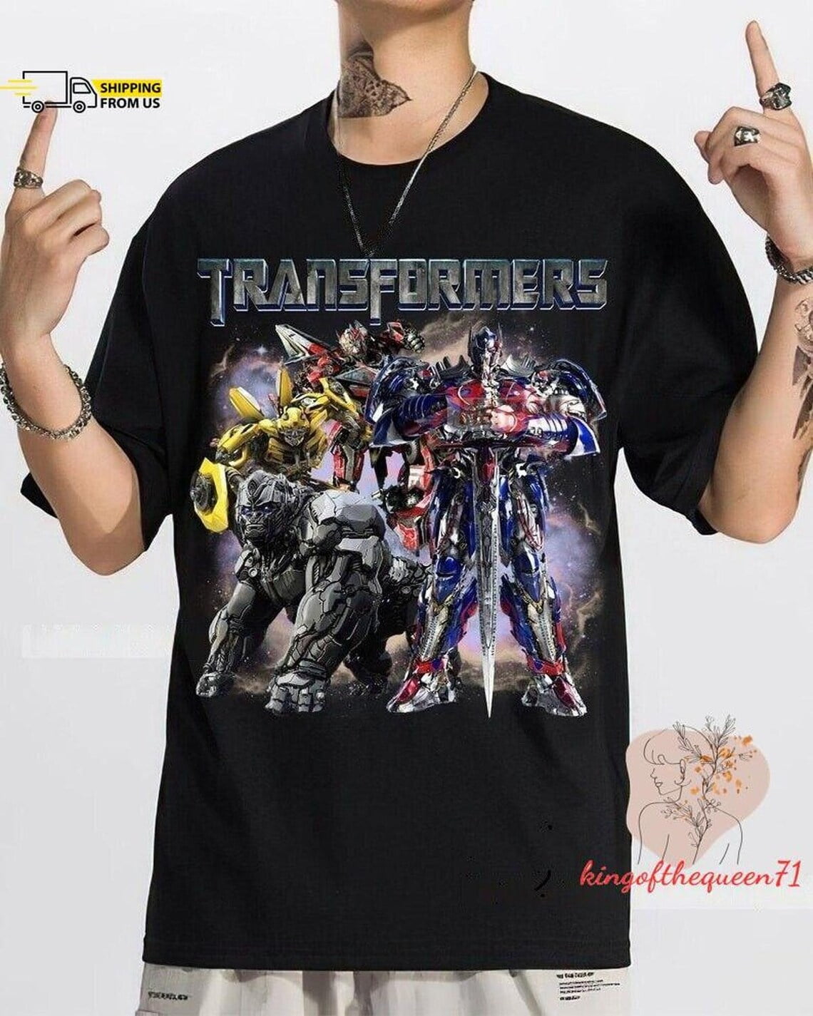 Transformers T-Shirt, Bumblebee Autobot Tee, Optimus Prime Shirt, Rise ...