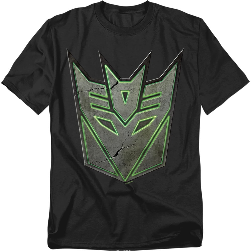 Transformers T-Shirt Glowing Decepticon Logo Unisex Graphic Tee for Men ...