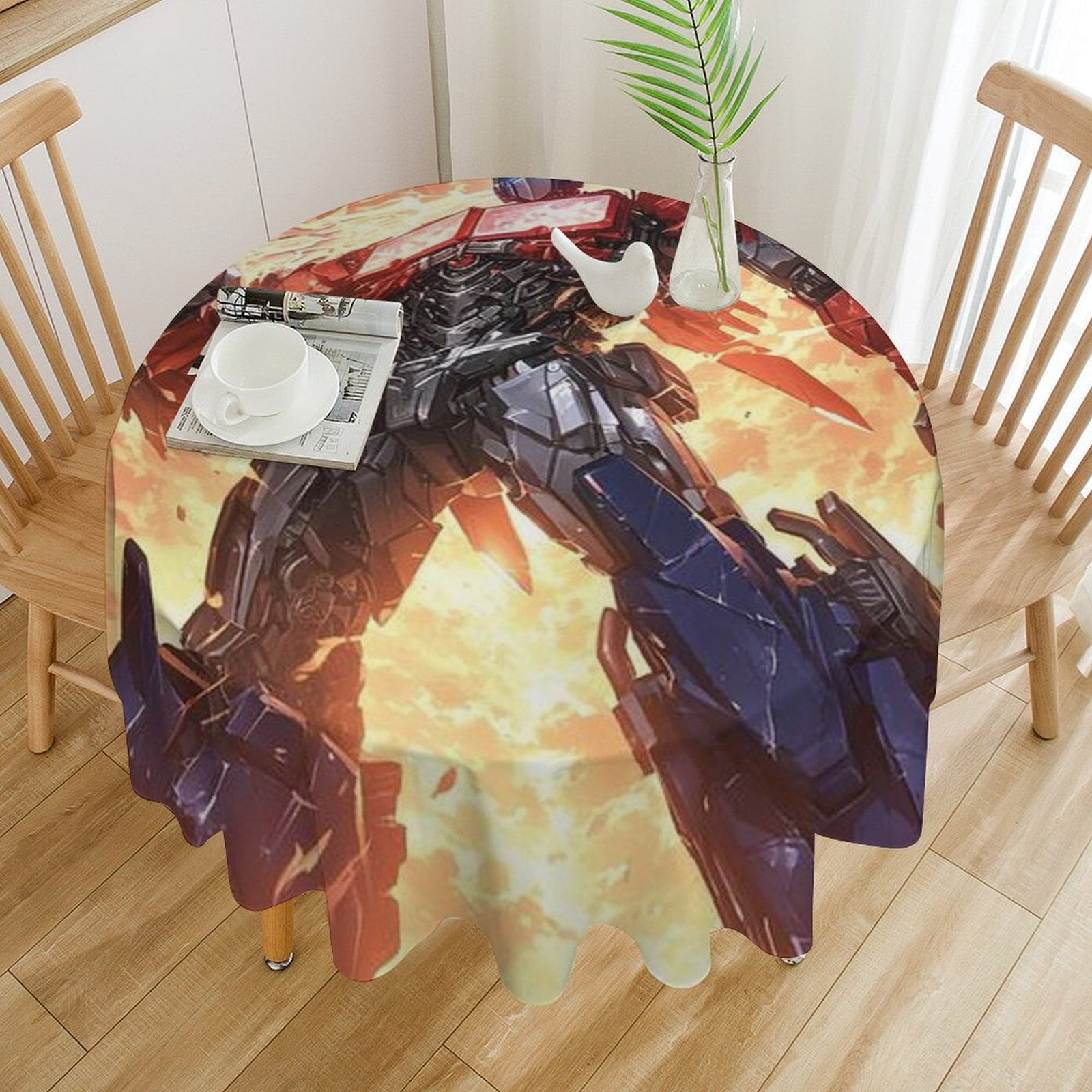 Transformers Tablecloth Anime for Dining Table Picnic Gift 50x50in ...