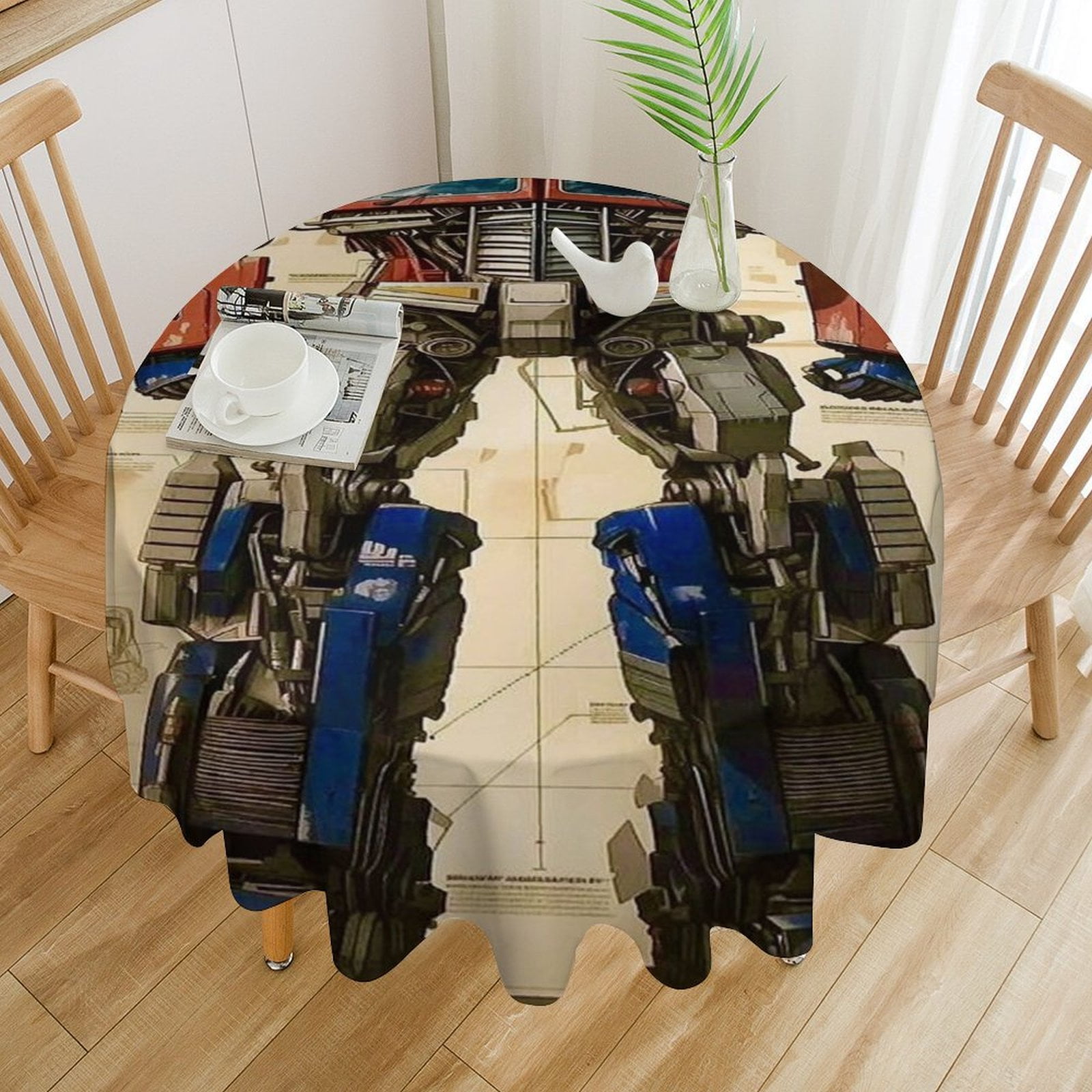 Transformers Tablecloth Anime for Dining Table Picnic Gift 60x60in ...
