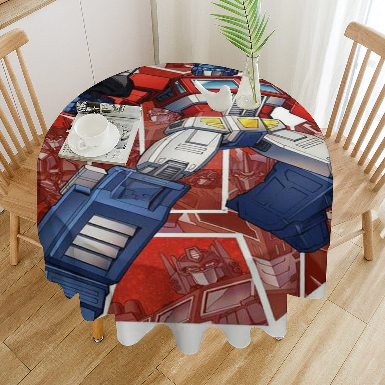 Transformers Tablecloth Anime for Dining Table Picnic Gift 60x60in ...