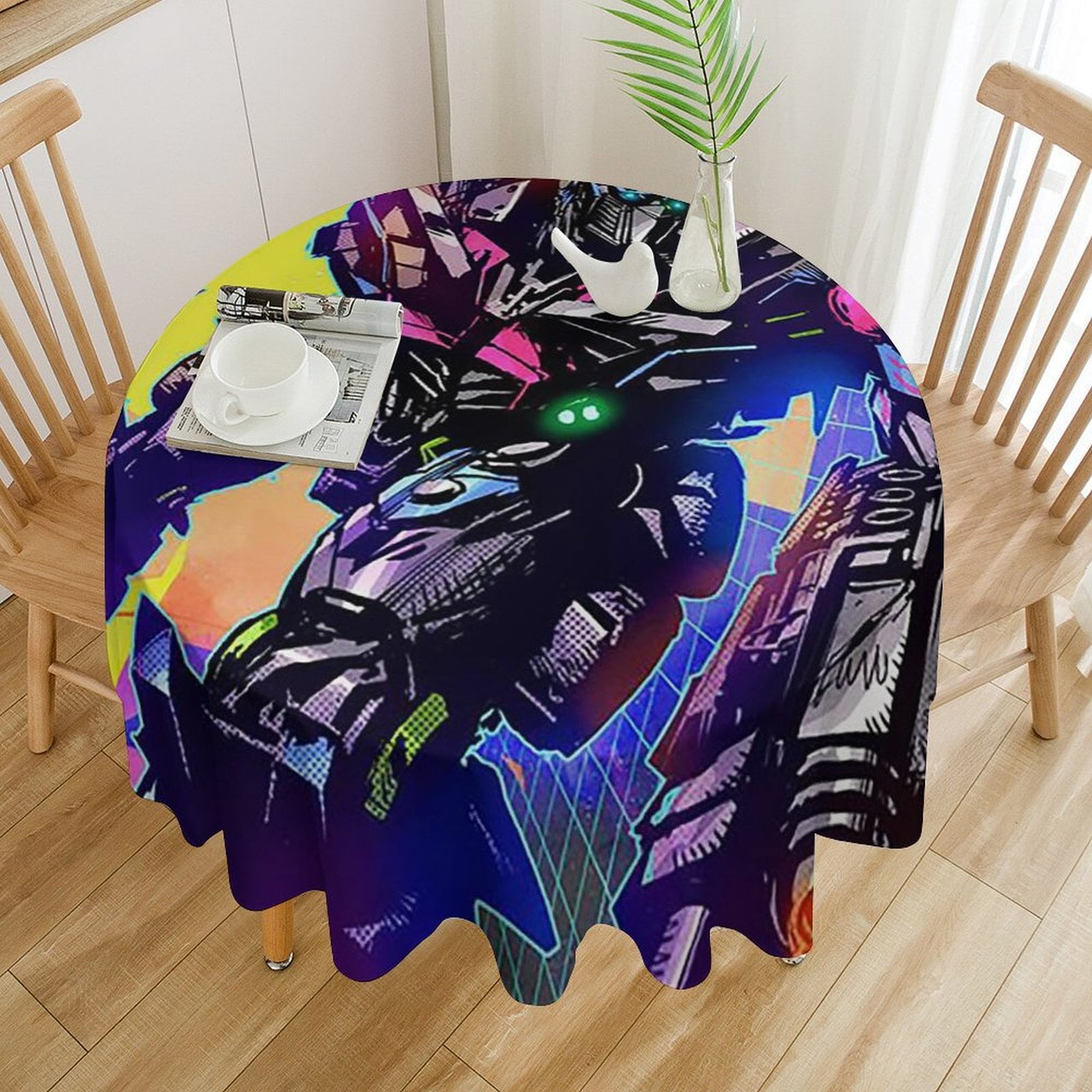 Transformers Tablecloth Anime for Dining Table Picnic Gift 60x60in ...