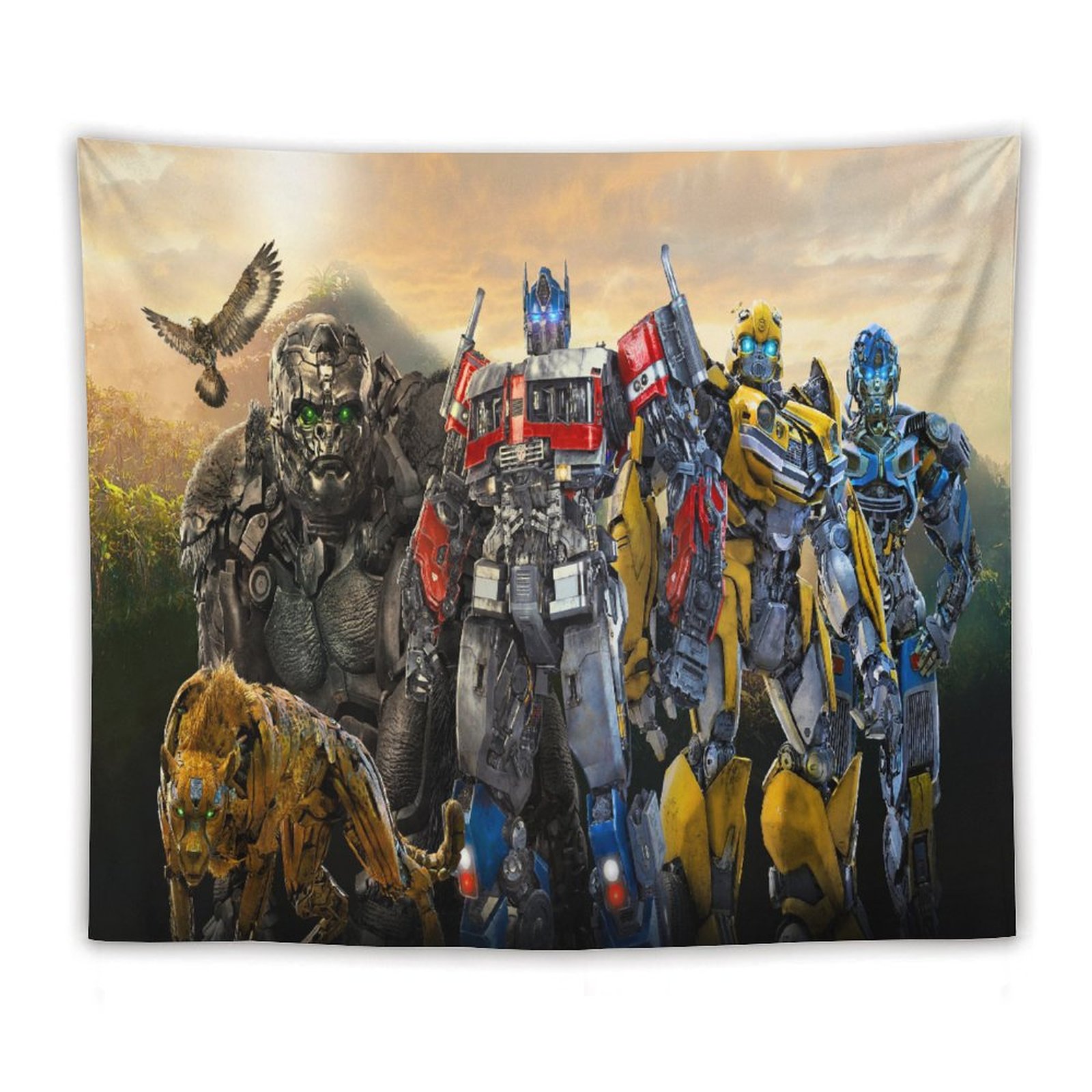 Transformers Tapestry Anime Poster Wall Hanging Art Decor For Living ...