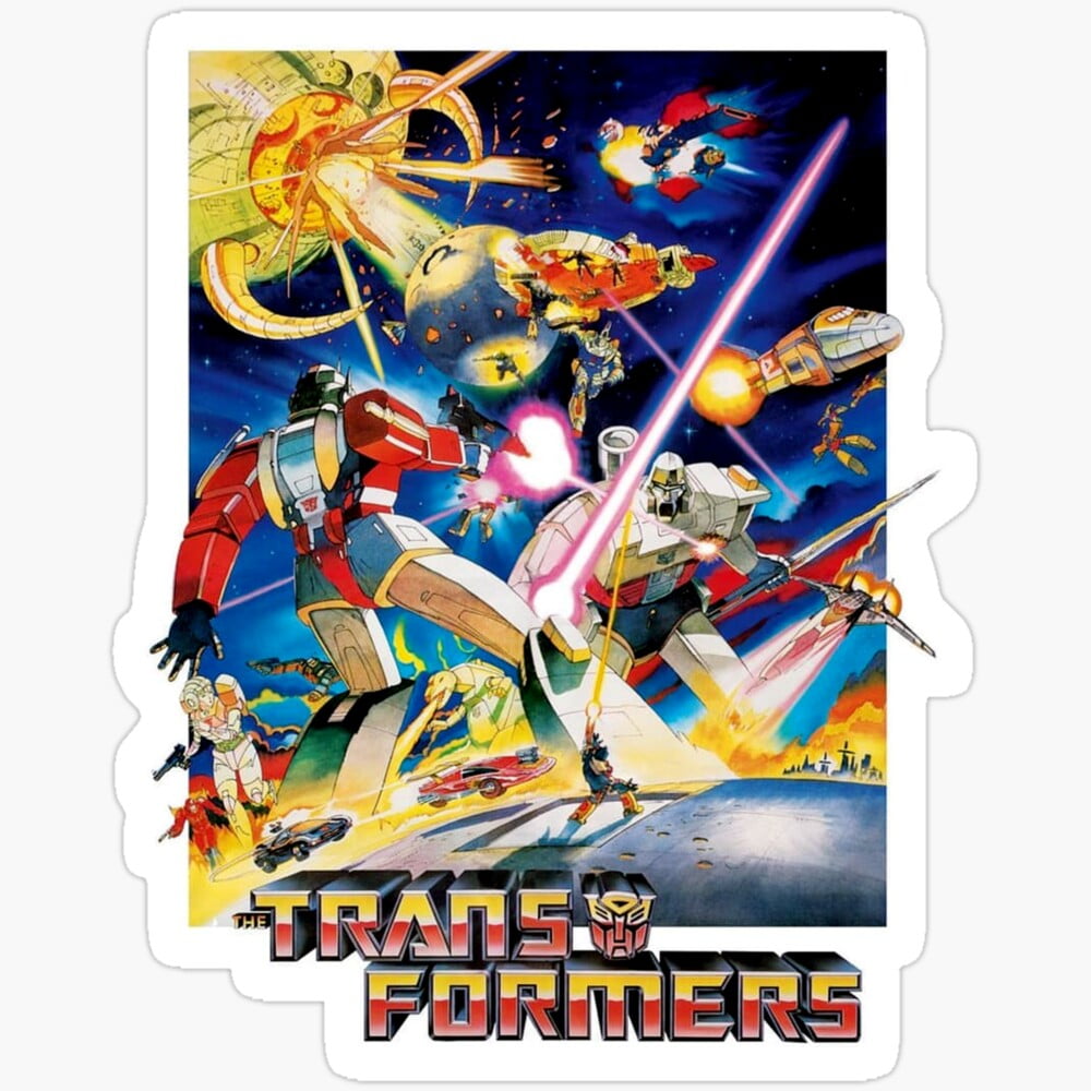 Transformers The Movie 1986 Sticker Phone Decal Water Bottle Stickers ...