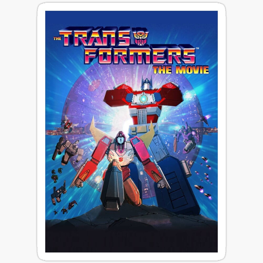 Transformers The Movie Sticker Phone Decal Water Bottle Stickers Car ...