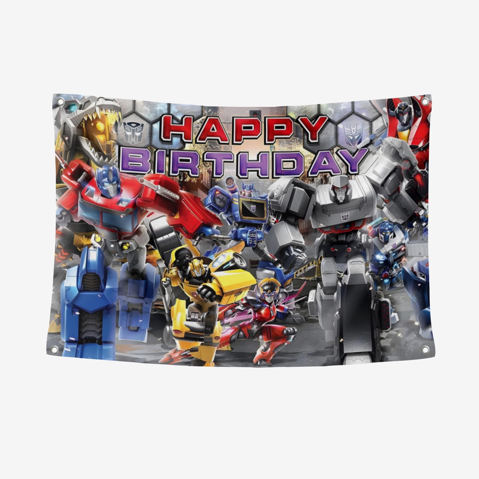 Transformers Theme Party Supplies Backdrop Transformers Birthday Party ...