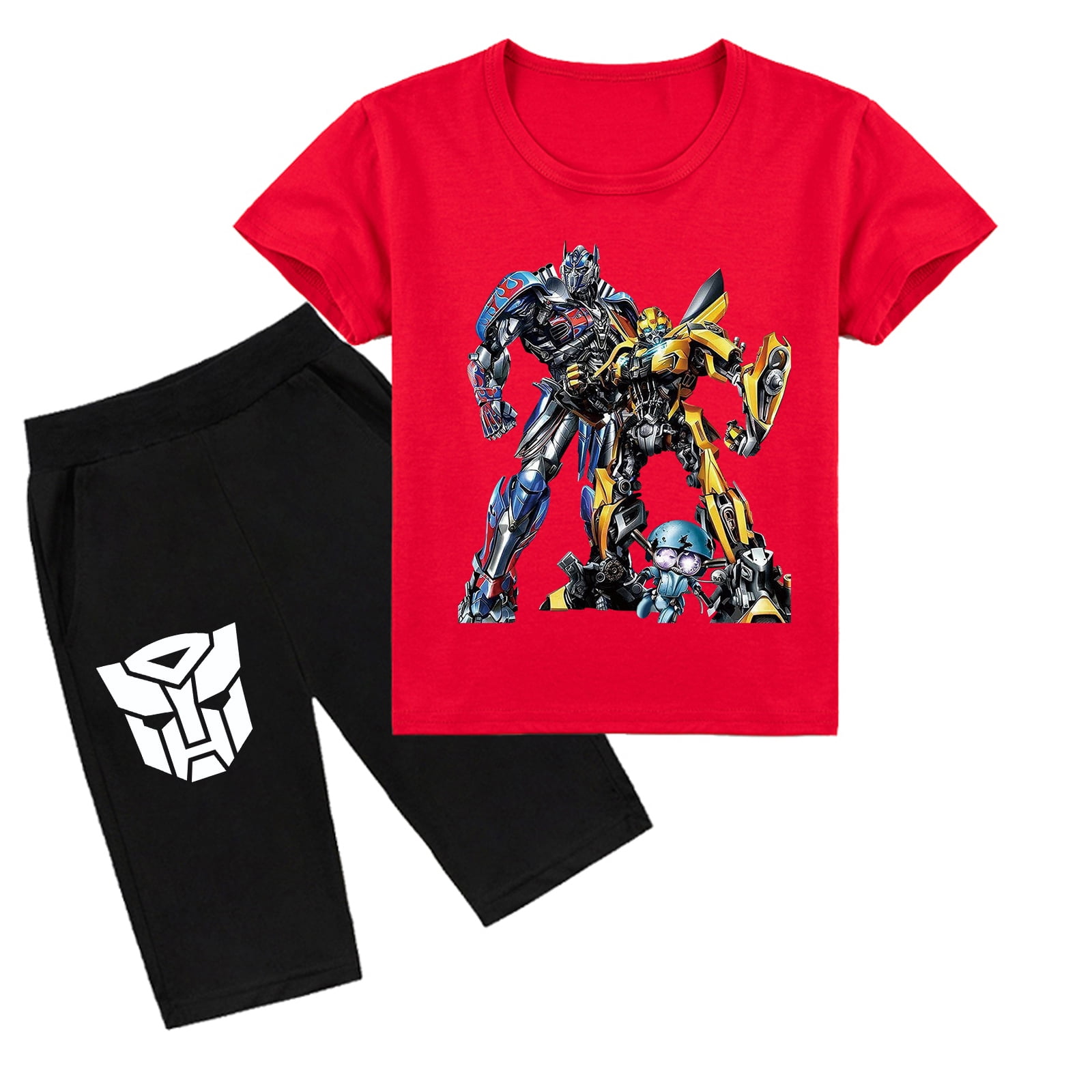 Transformers Themed Summer Outfit for Boys & Girls: Soft Cotton Tee ...