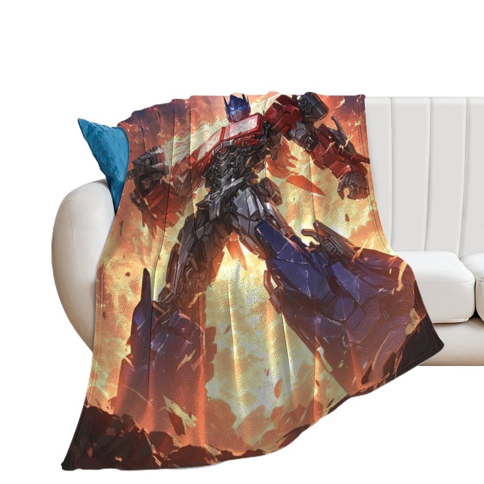 Transformers Throw Blanket Flannel Anime for Girls Boys Men Women ...