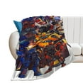 Transformers Throw Blanket Flannel Anime for Girls Boys Men Women ...