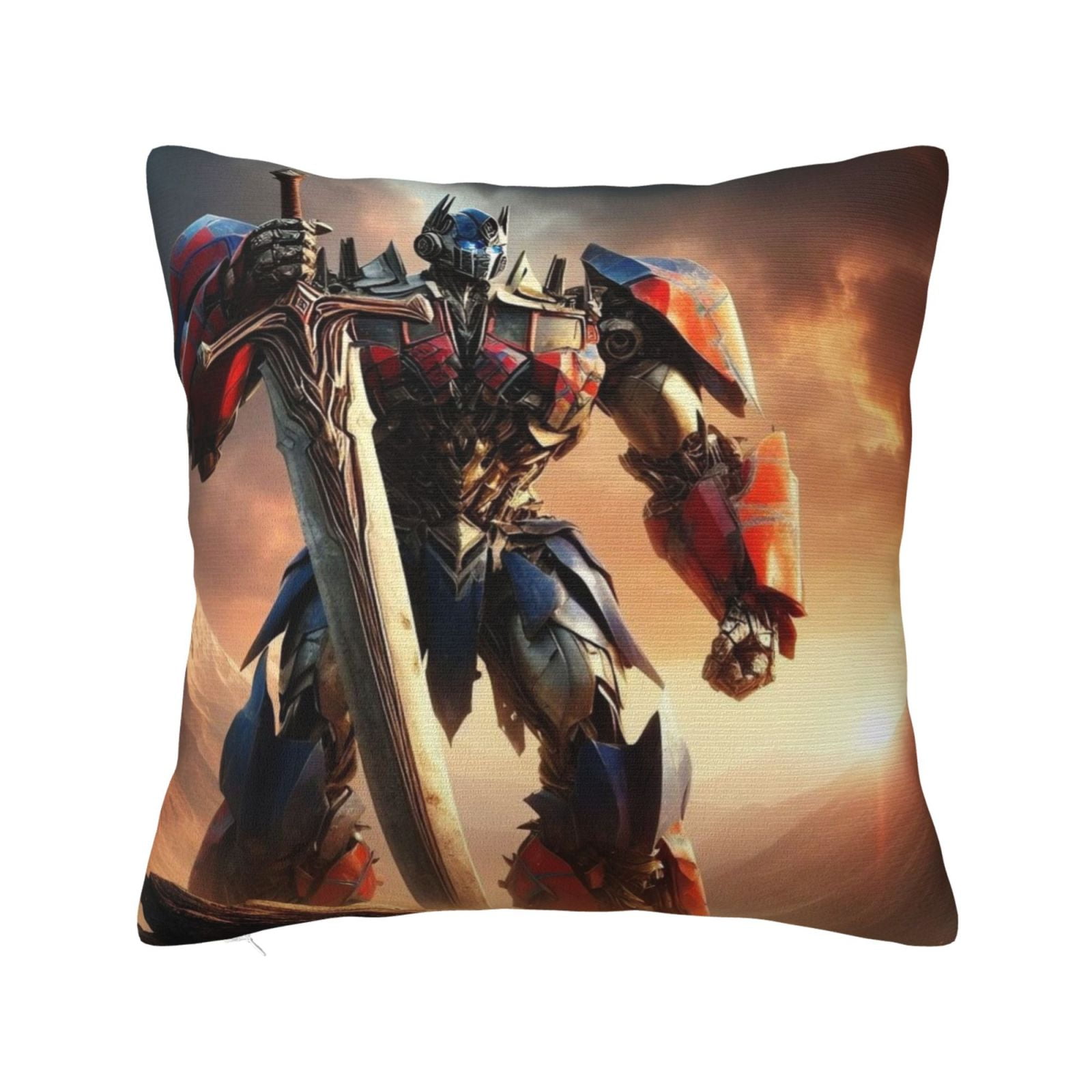 Transformers Throw Pillow Covers Faux Fur Plush Throw Pillow Covers ...