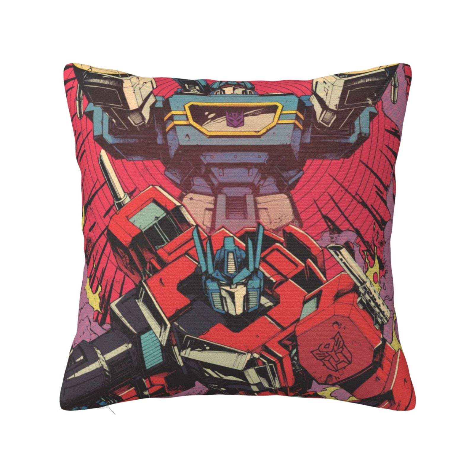 Transformers Throw Pillow Covers Faux Fur Plush Throw Pillow Covers ...