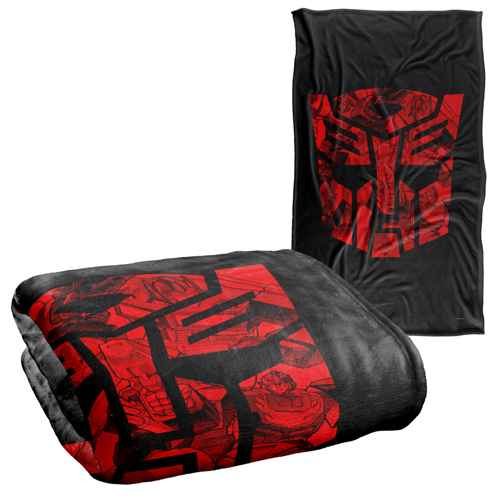 Transformers Tonal Autobot Silky Touch Super Soft Throw Blanket 36' x ...
