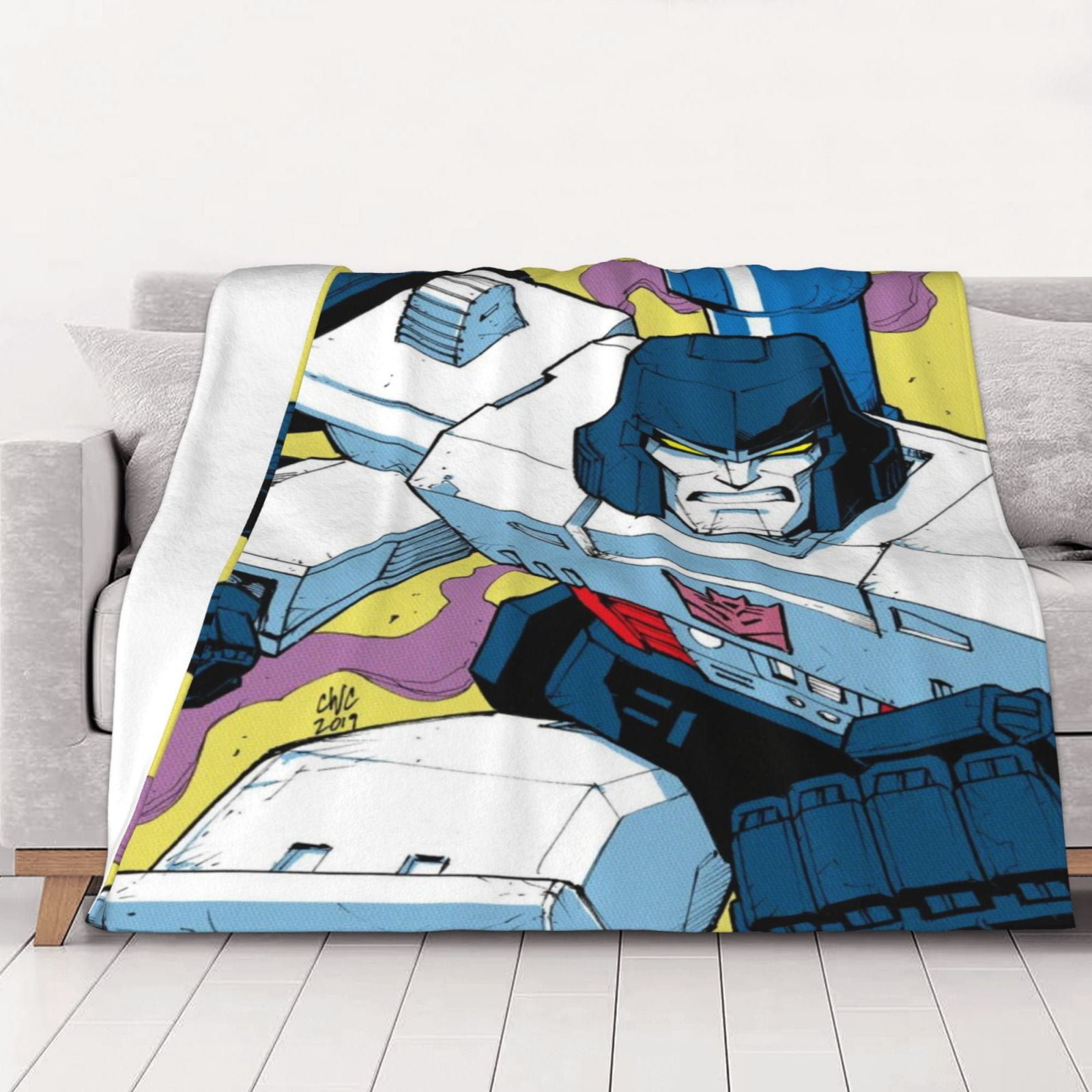 Transformers Transformers-Inspired Flannel Fleece Blanket For All ...