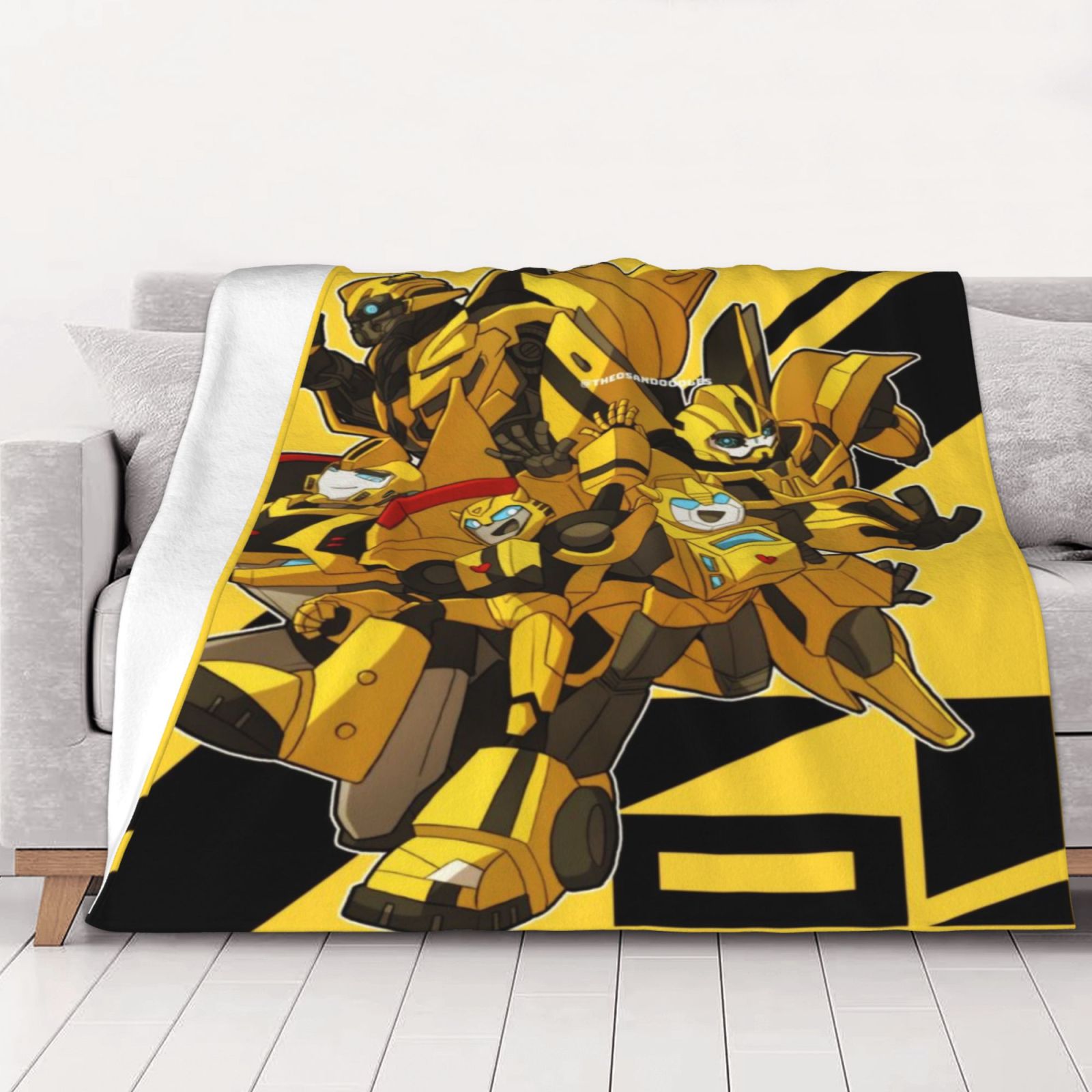 Transformers Transformers-Inspired Flannel Fleece Blanket For All ...