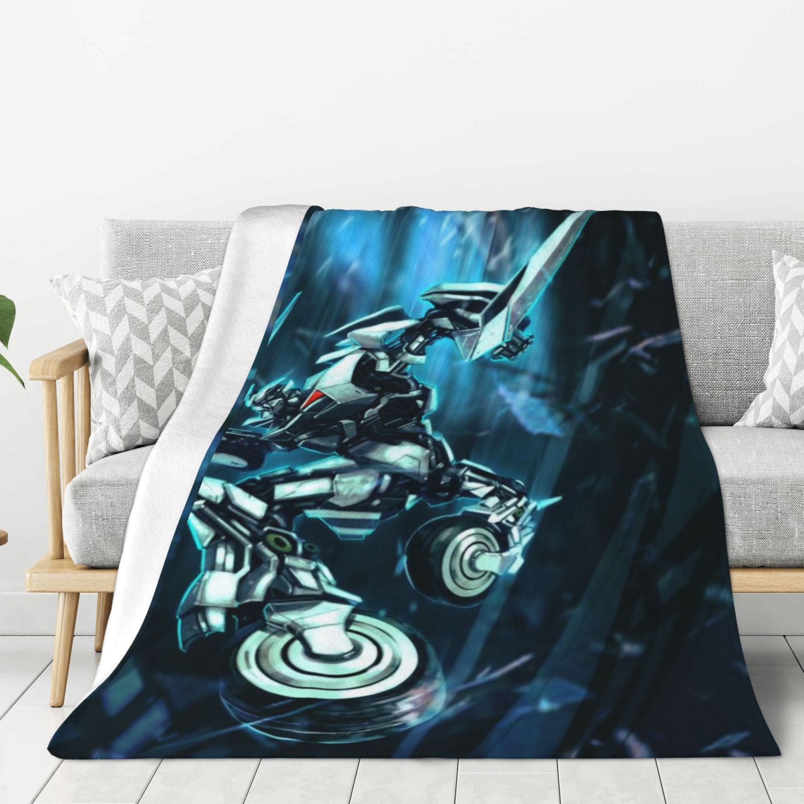 Transformers Transformers-Inspired Flannel Fleece Blanket For All ...