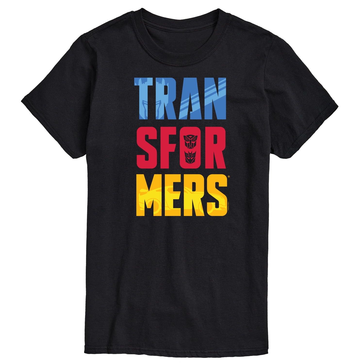 Transformers - Transformers Logo Color Block - Adult Short Sleeve Tee ...