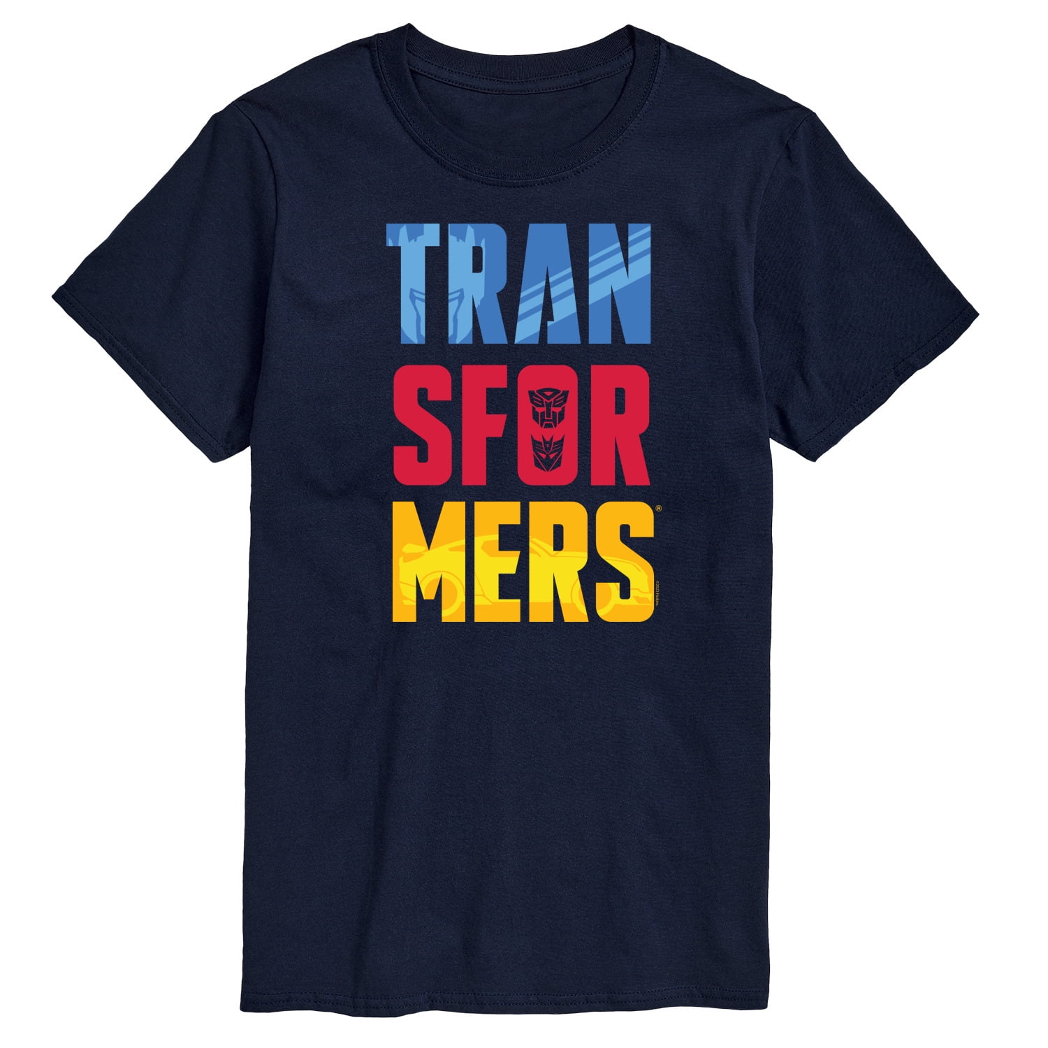 Transformers - Transformers Logo Color Block - Adult Short Sleeve Tee ...