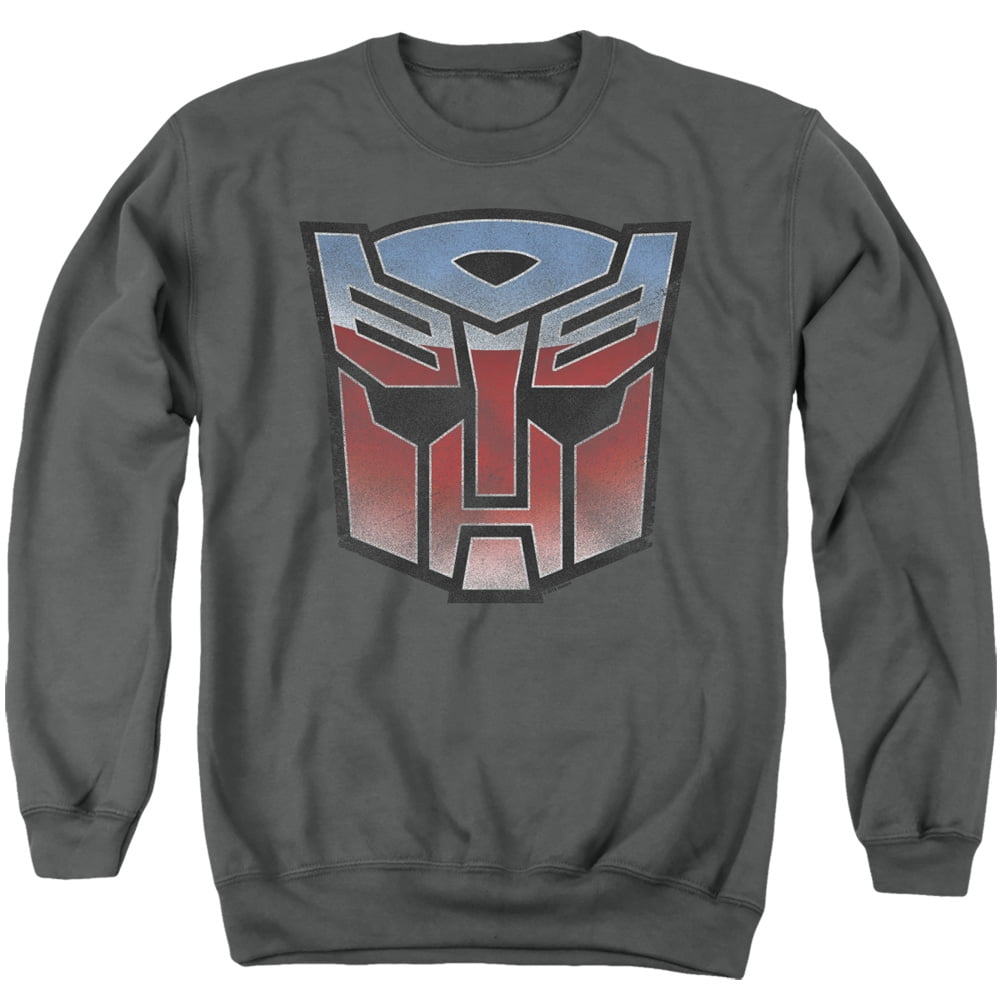Transformers Vintage Autobot Logo Adult Crewneck Sweatshirt Charcoal ...