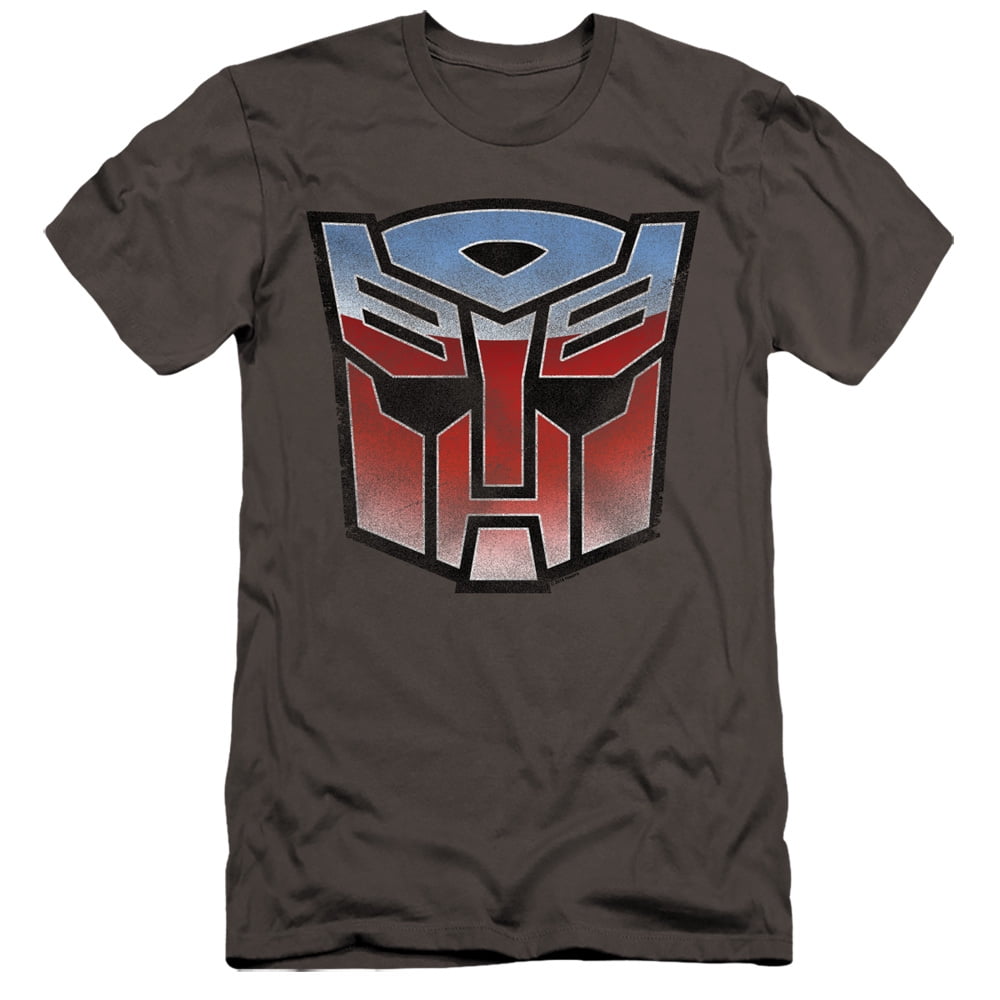 Transformers Vintage Autobot Logo HBO S/S Adult 30/1 T-Shirt Charcoal ...