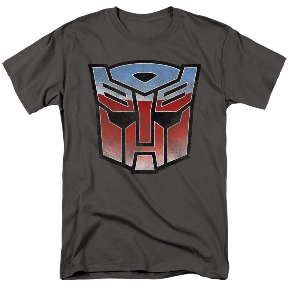 Transformers Vintage Autobot Logo S/S Adult 18/1 T-Shirt Charcoal ...