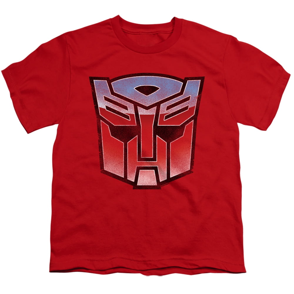 Transformers Vintage Autobot Logo S/S Youth 18/1 T-Shirt Red - Walmart.com