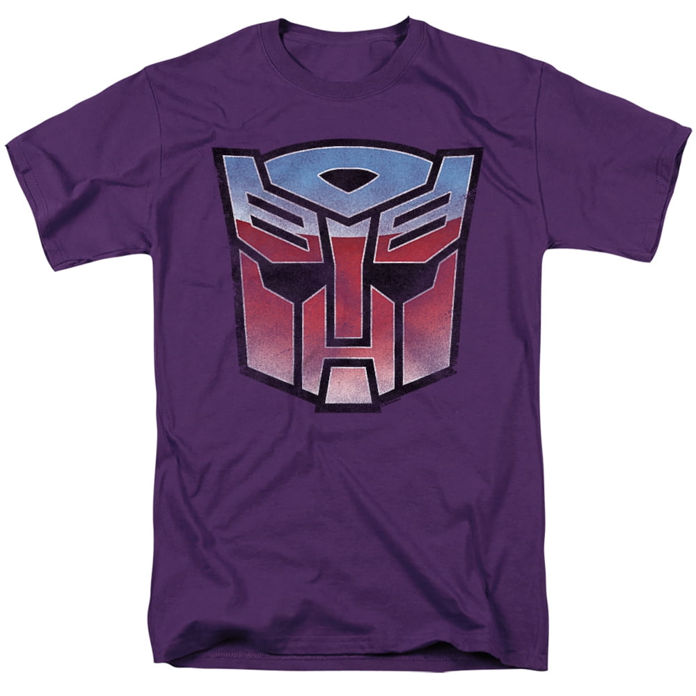 Transformers Vintage Autobot Logo Unisex Adult T Shirt, Purple, 3X ...