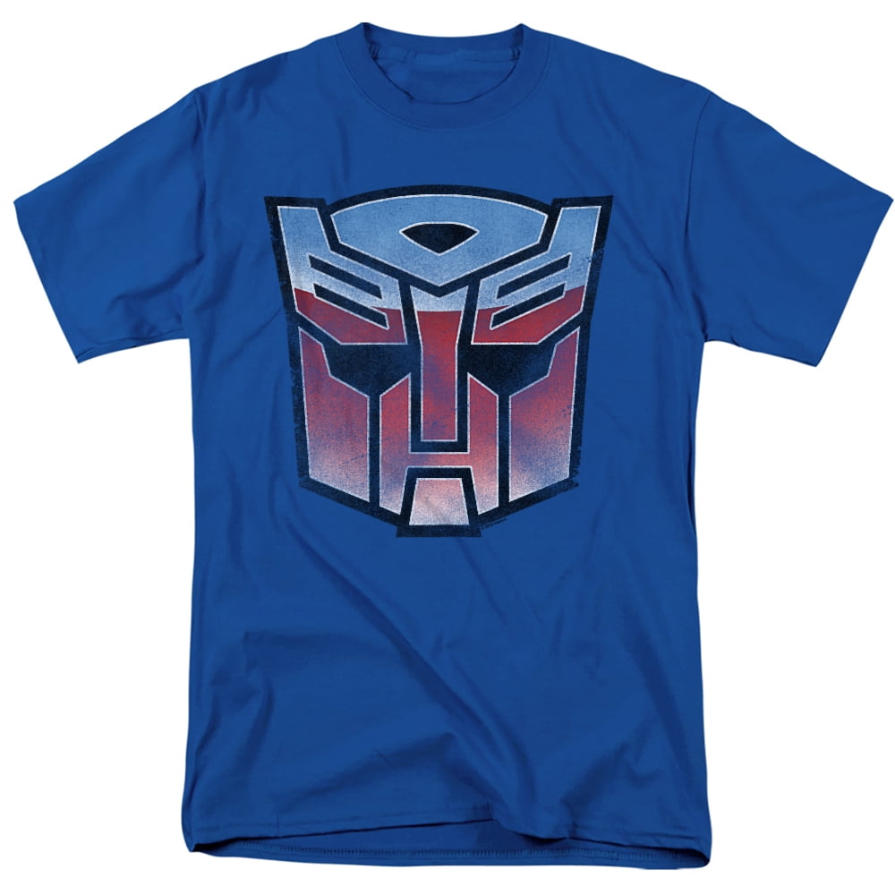 Transformers Vintage Autobot Logo Unisex Adult T Shirt, Royal, Small ...