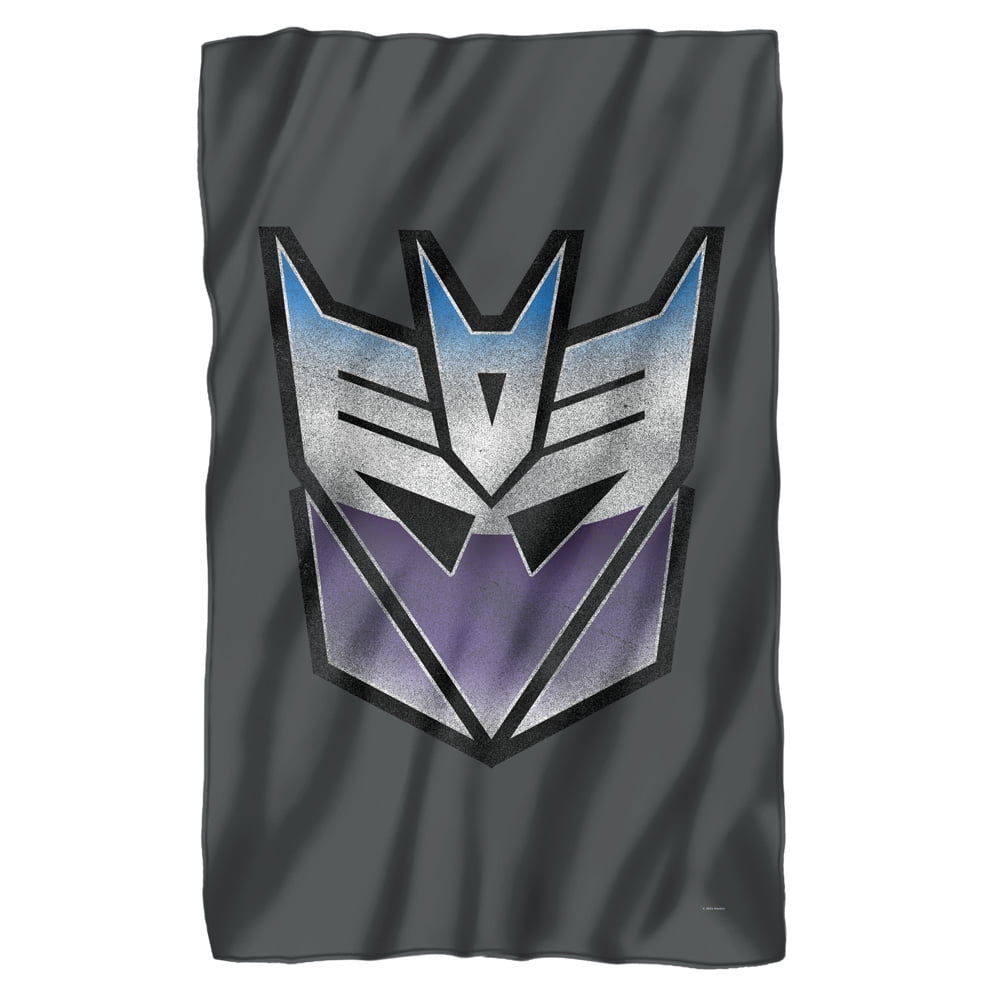 Transformers Soft Plush Vintage Decepticon Logo Fleece Throw Blanket 36 ...
