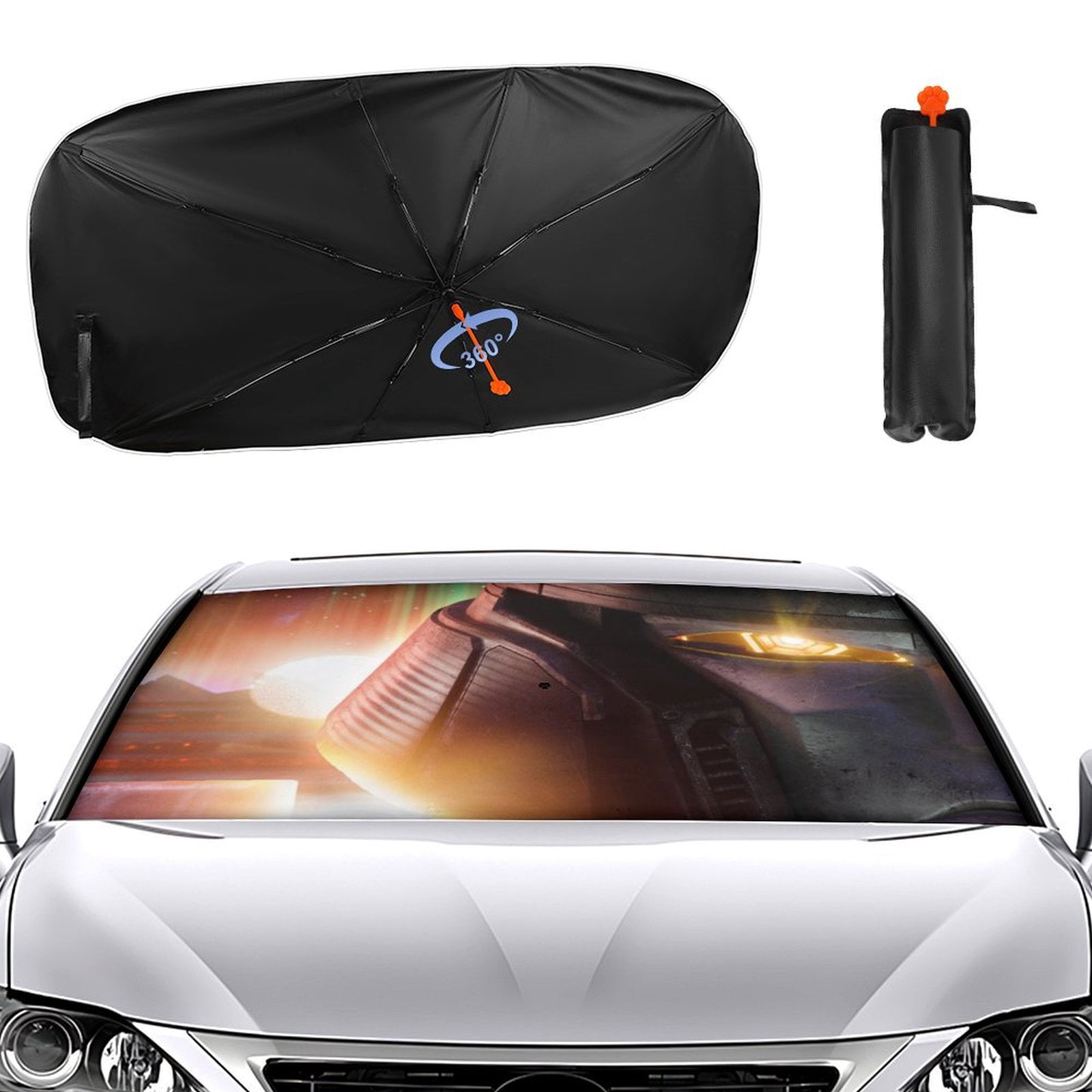 Transformers Windshield Sun Shade Umbrella - Foldable Car Window Shades ...