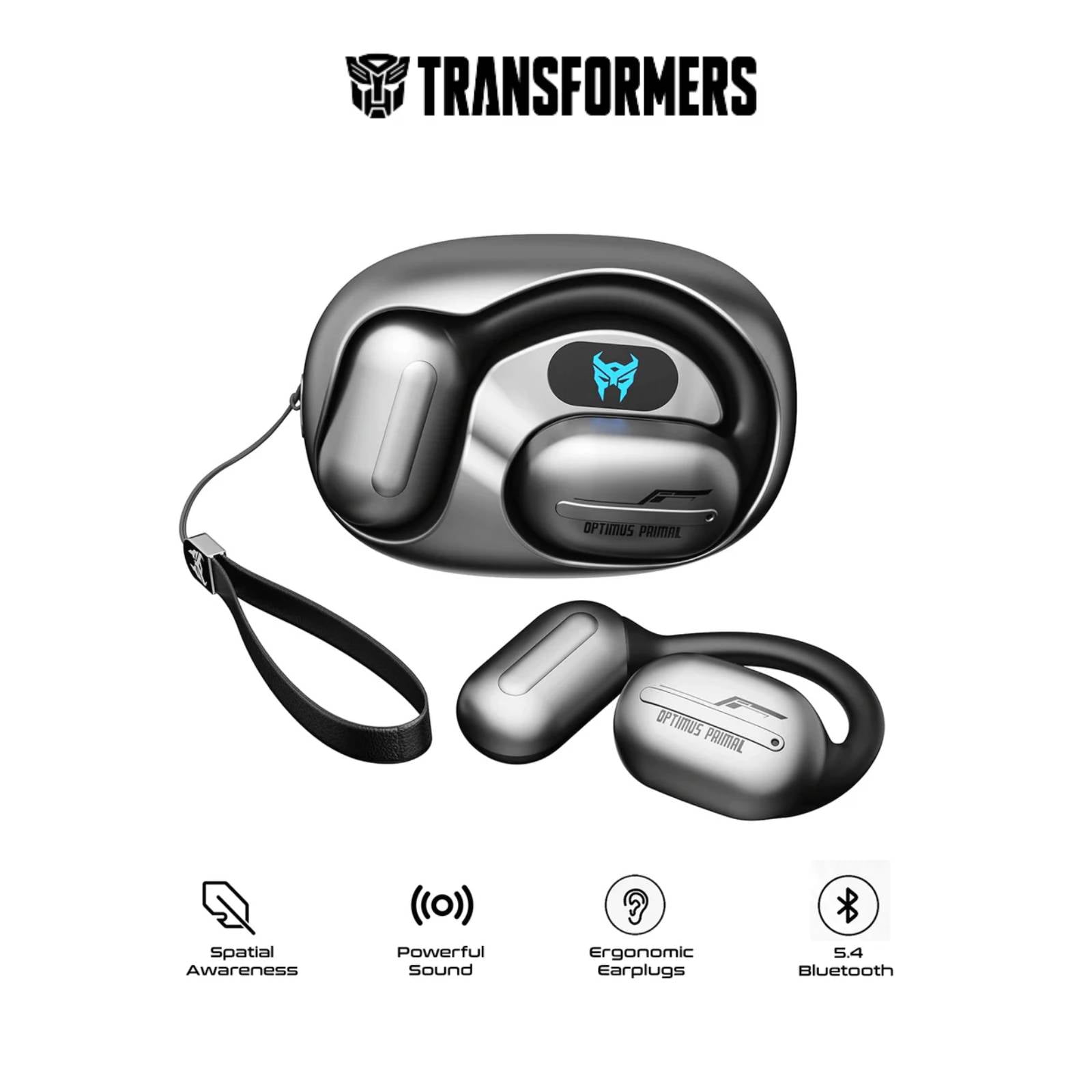 Transformers Wireless Earbuds, Sports Hanging Bluetooth Headphones, 60H ...