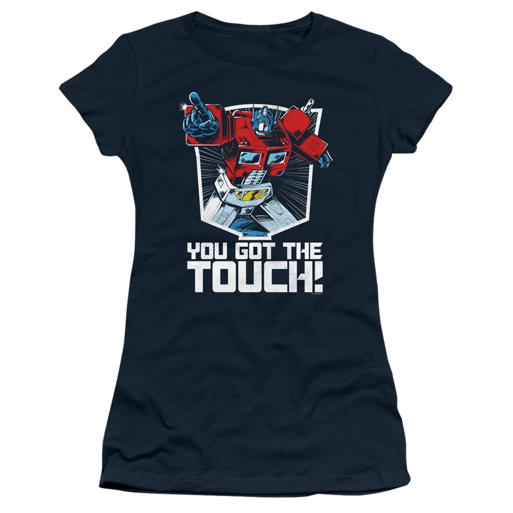 Transformers You Got The Touch S/S Junior Women's T-Shirt Sheer Navy ...