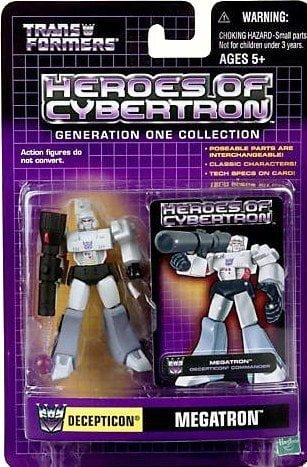 Transformers Heroes of Cybertron G1 Decepticon Megatron Figure ...