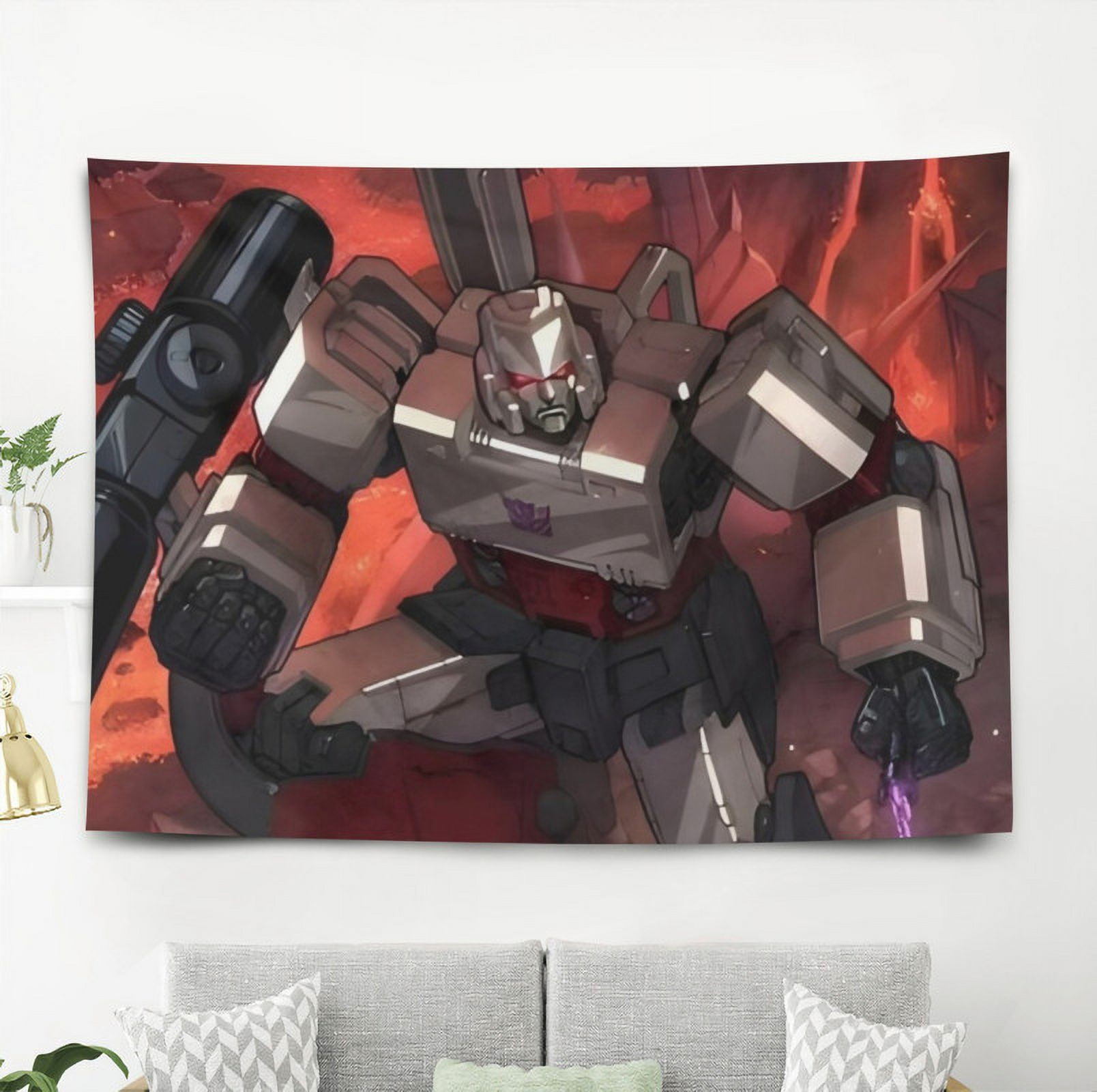 Transformers pattern wall hanging 50*60 inches high-quality peach skin ...