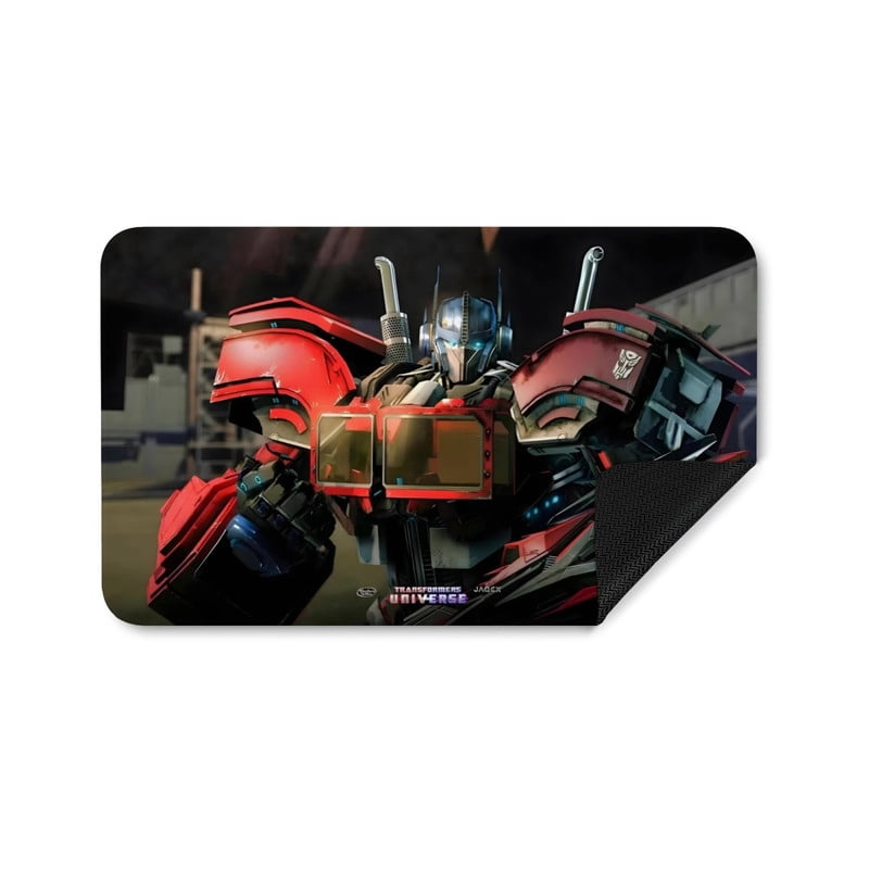 Transformers patterned floor mat is durable and easy to clean adding a ...