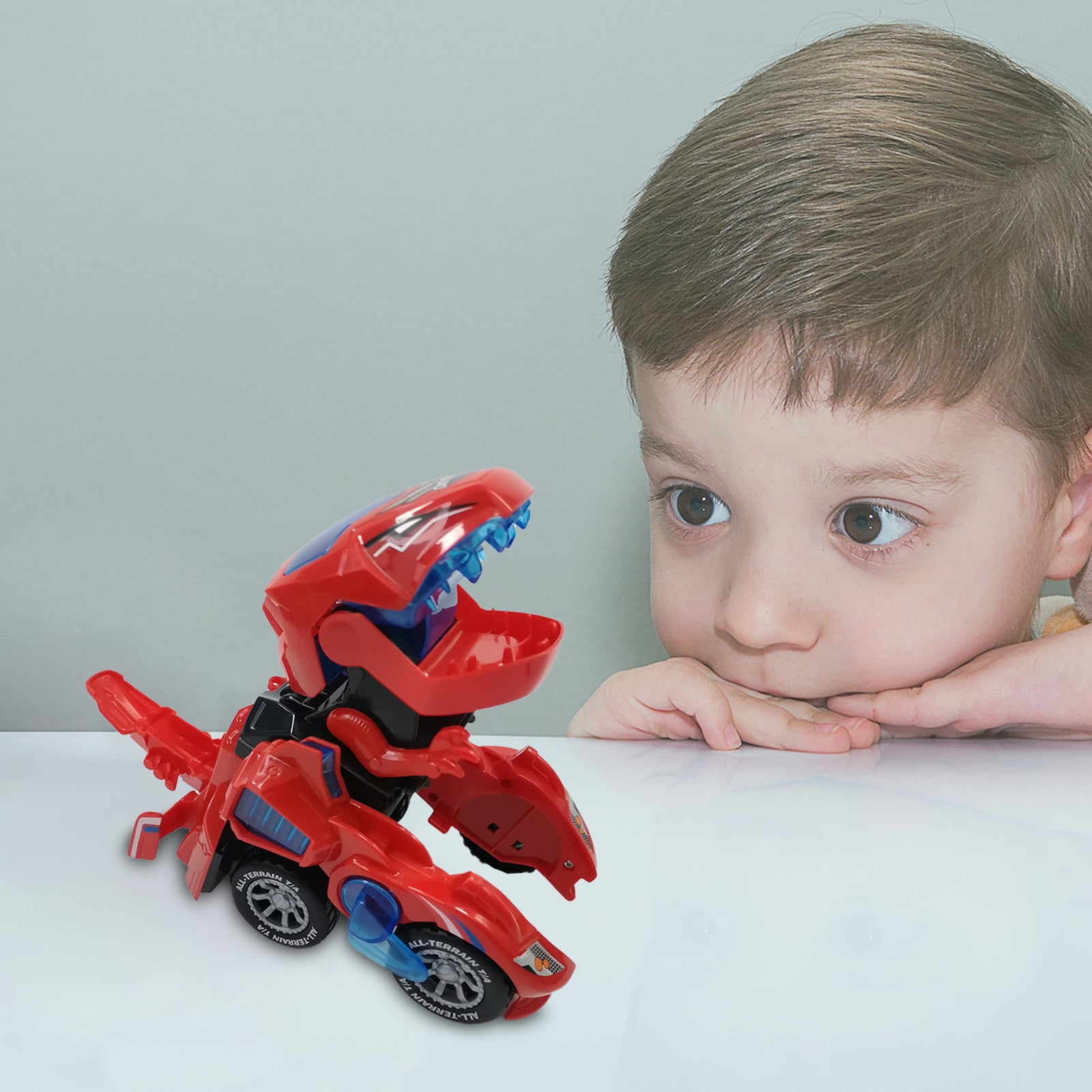 Transforming Dinosaur Toys 2 In 1 Automatic Dinosaur Transformer Toy ...