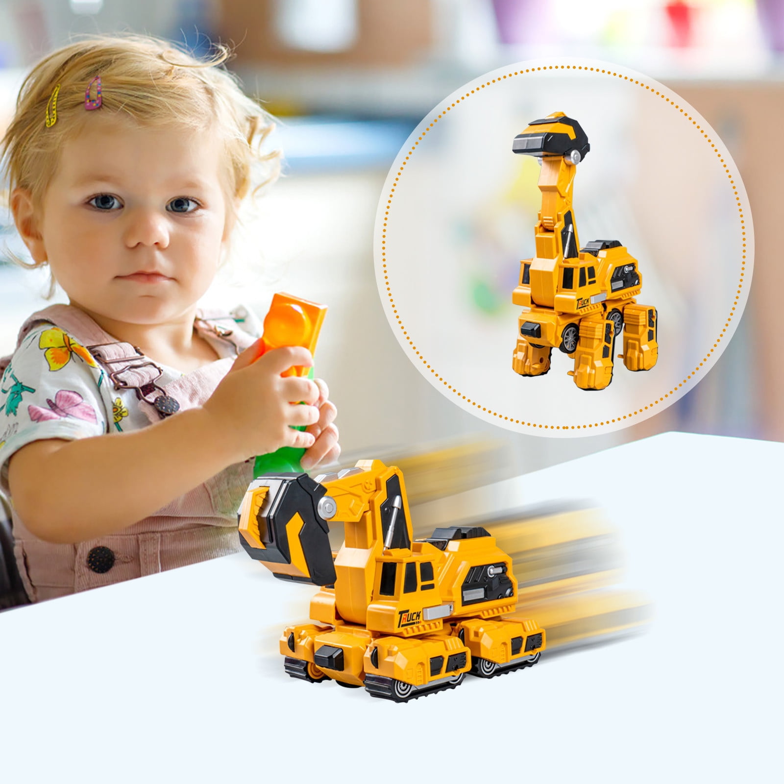 Transforming Excavating Machinery Brachiosaurus Toys Engineering ...