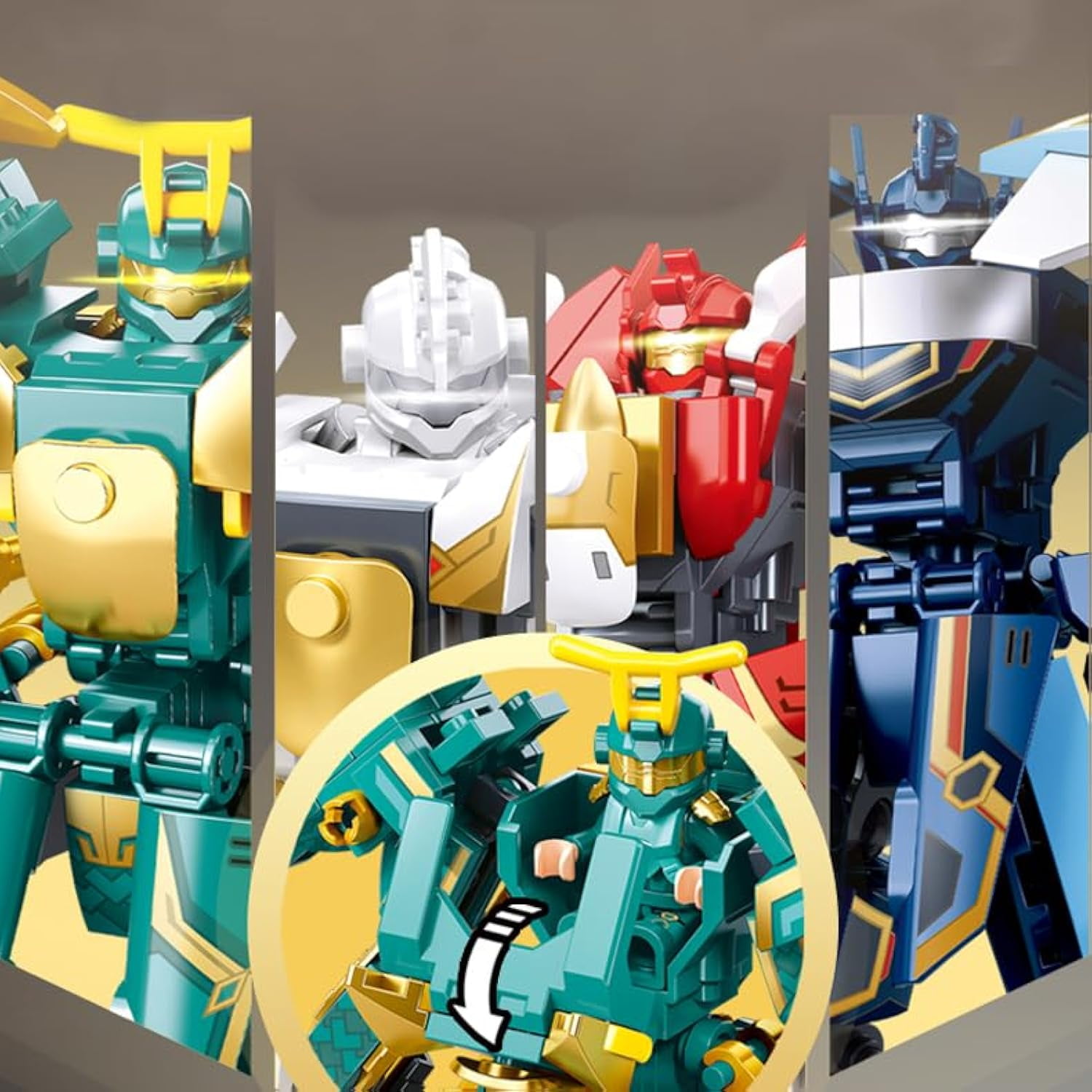 Transforming Mech Robot Building Blocks Set,Creative MOC Building ...