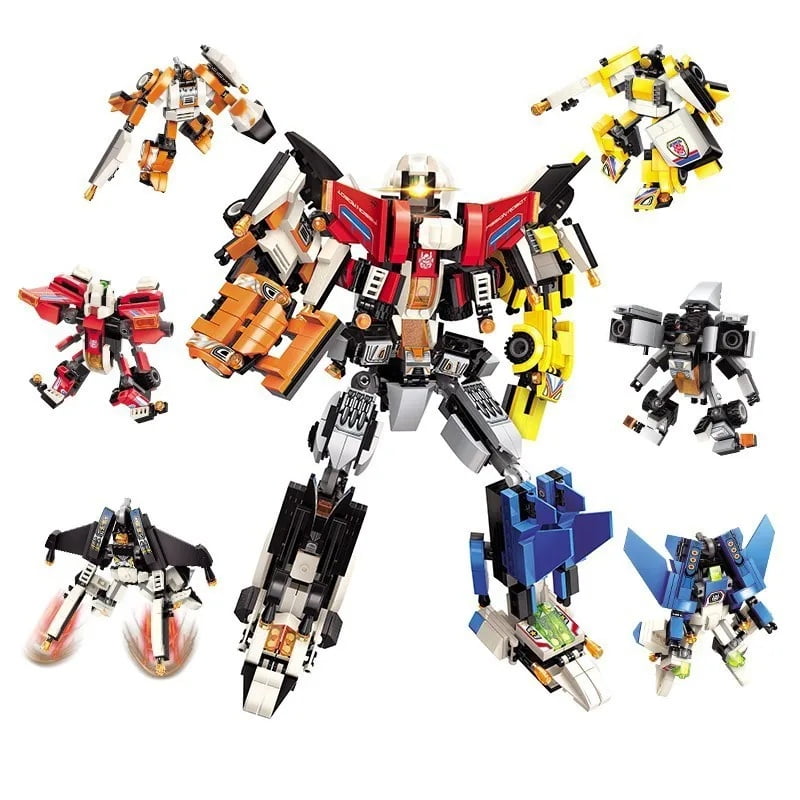 Transforming Police Robot Tank Battle Ship Boy's Educational ...