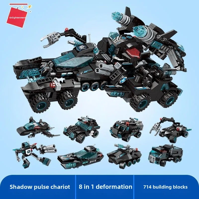Transforming Police Robot Tank Battle Ship Boy's Educational ...