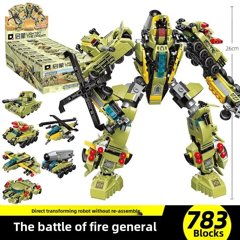 Transforming Police Robot Tank Battle Ship Boy's Educational ...