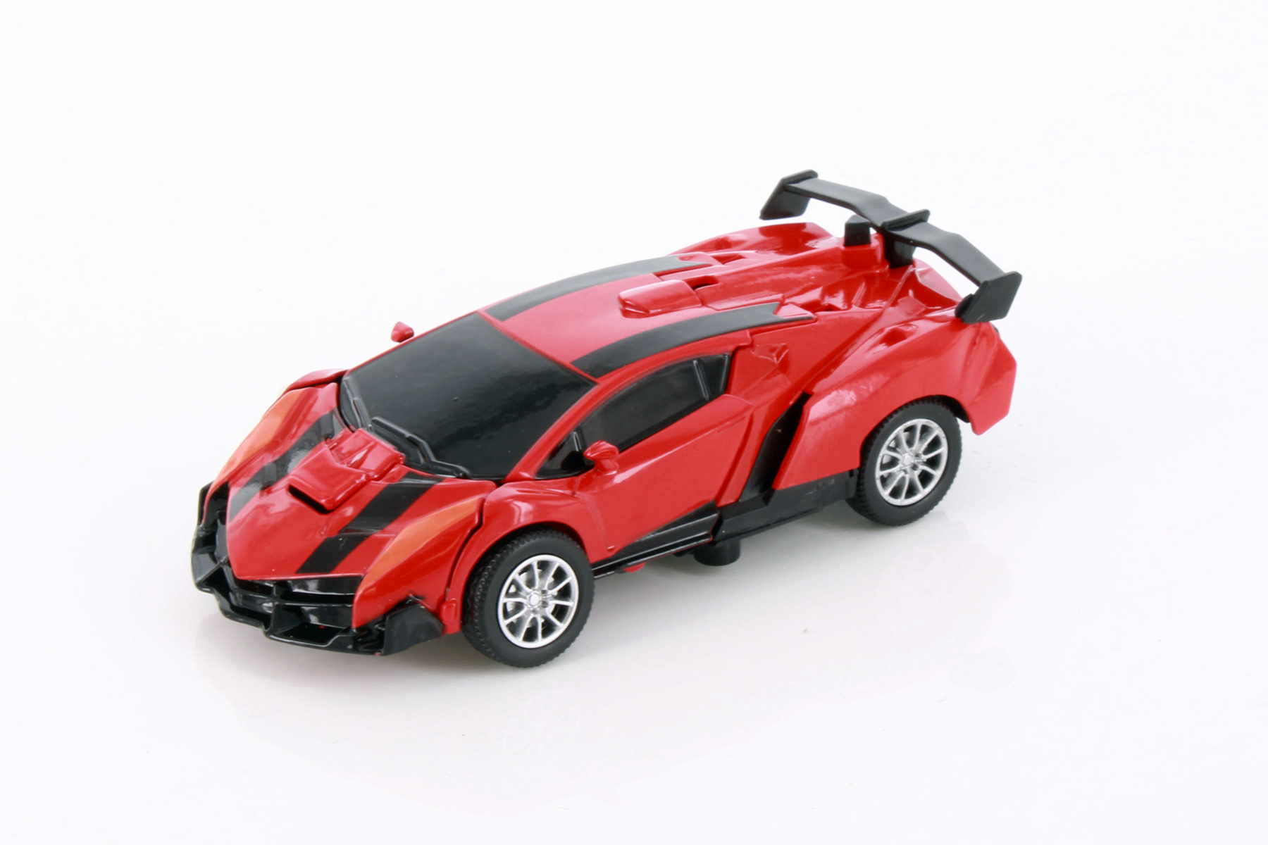 Transforming Robot Car, Red Sports Car - PMT 2218D - 1/32 Scale Diecast ...