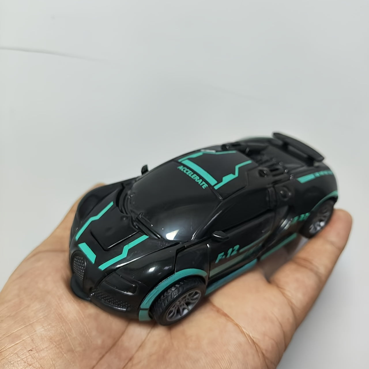 Transforming Robot Car Toy - Collision-Activated, Inertia-Powered, ABS ...