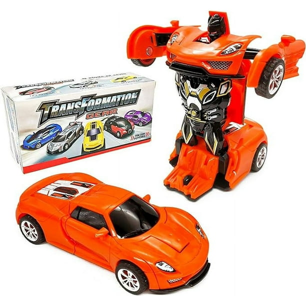 Transforming Toys Car - Robot Car Toy 2 in 1 Deformation Car- Friction ...
