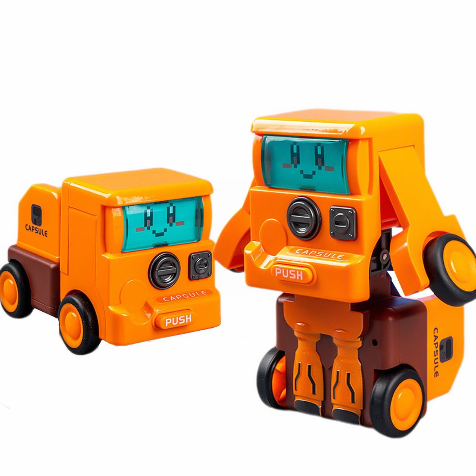 Transforming Truck Robots Set of 3 Friction Powered Cars Transform Into ...