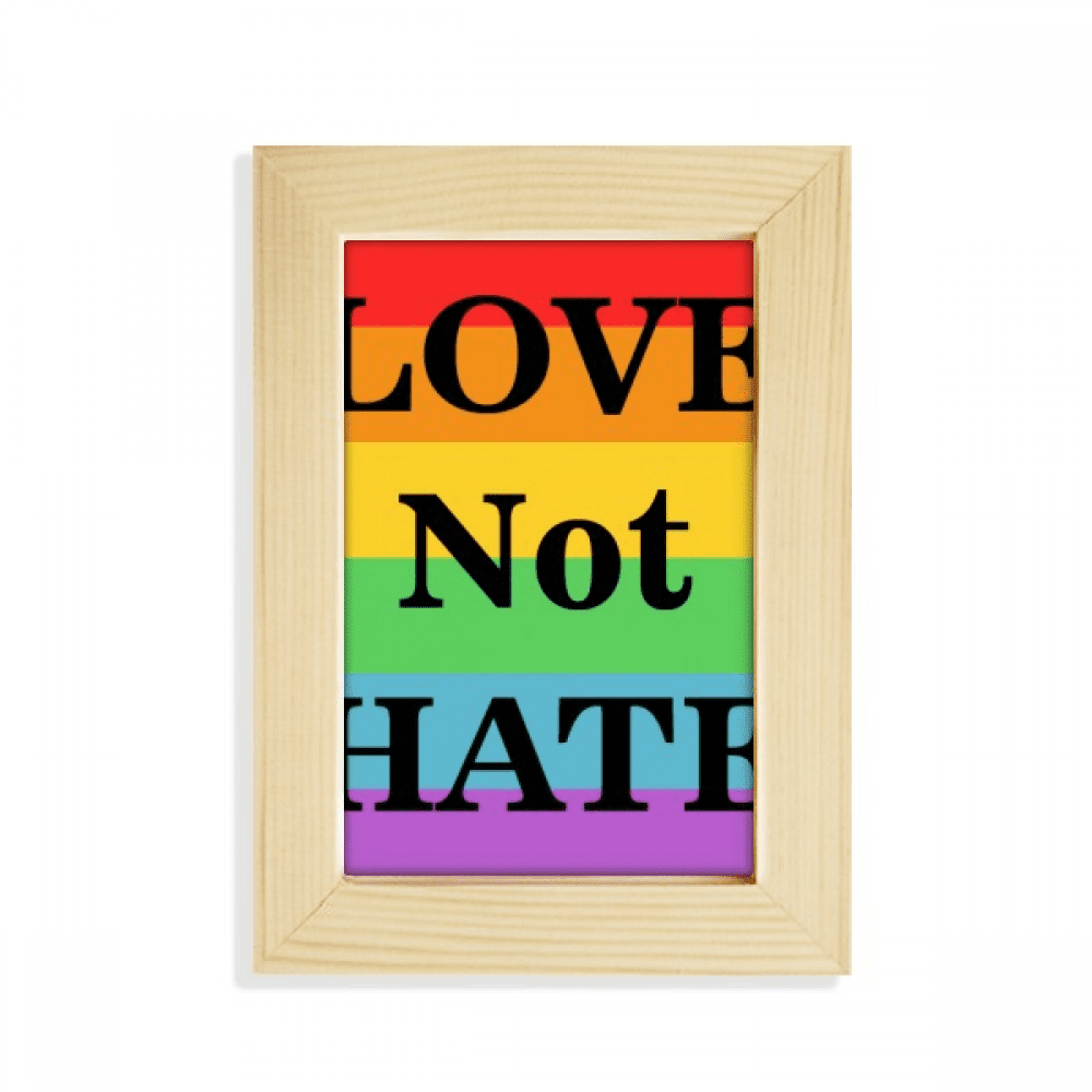 Transgender Bisexuals Love Not Hate LGBT Desktop Display Photo Frame ...