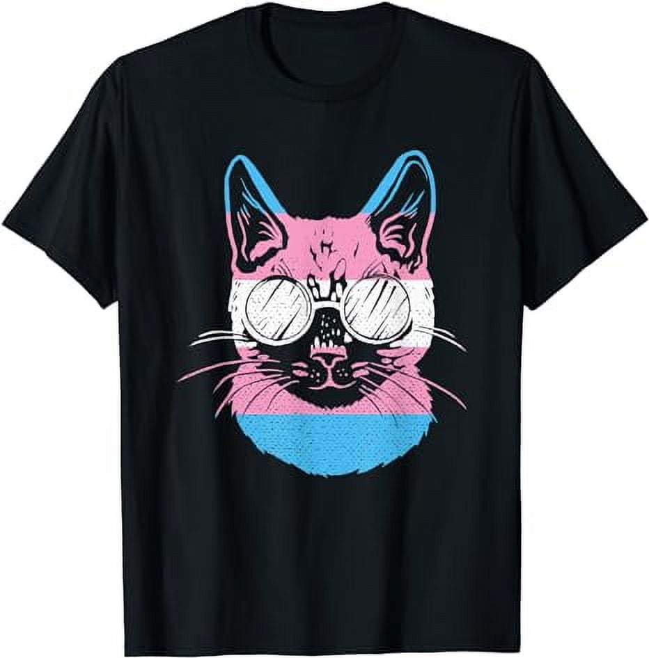 Transgender Cat Kitten Trans LGBTQ Transsexual Pride Month T-Shirt ...