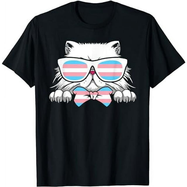 Transgender Cat Trans Pride Flag Lgbtq Gender Equality T Shirt