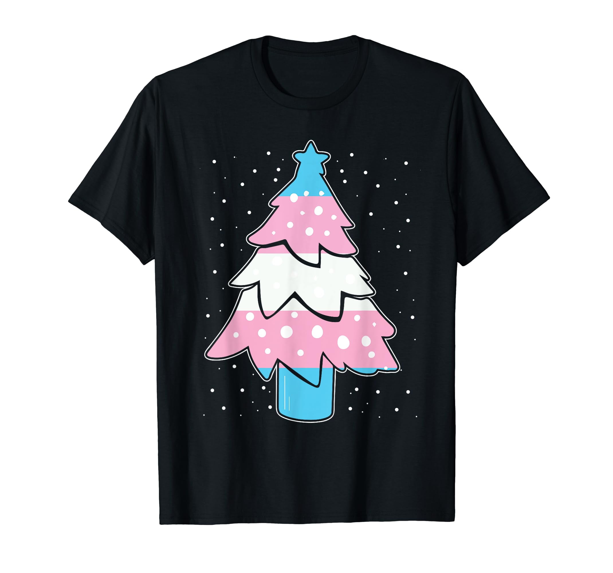 Transgender Christmas Tree Pajama LGBT-Q Trans Pride X-mas T-Shirt ...
