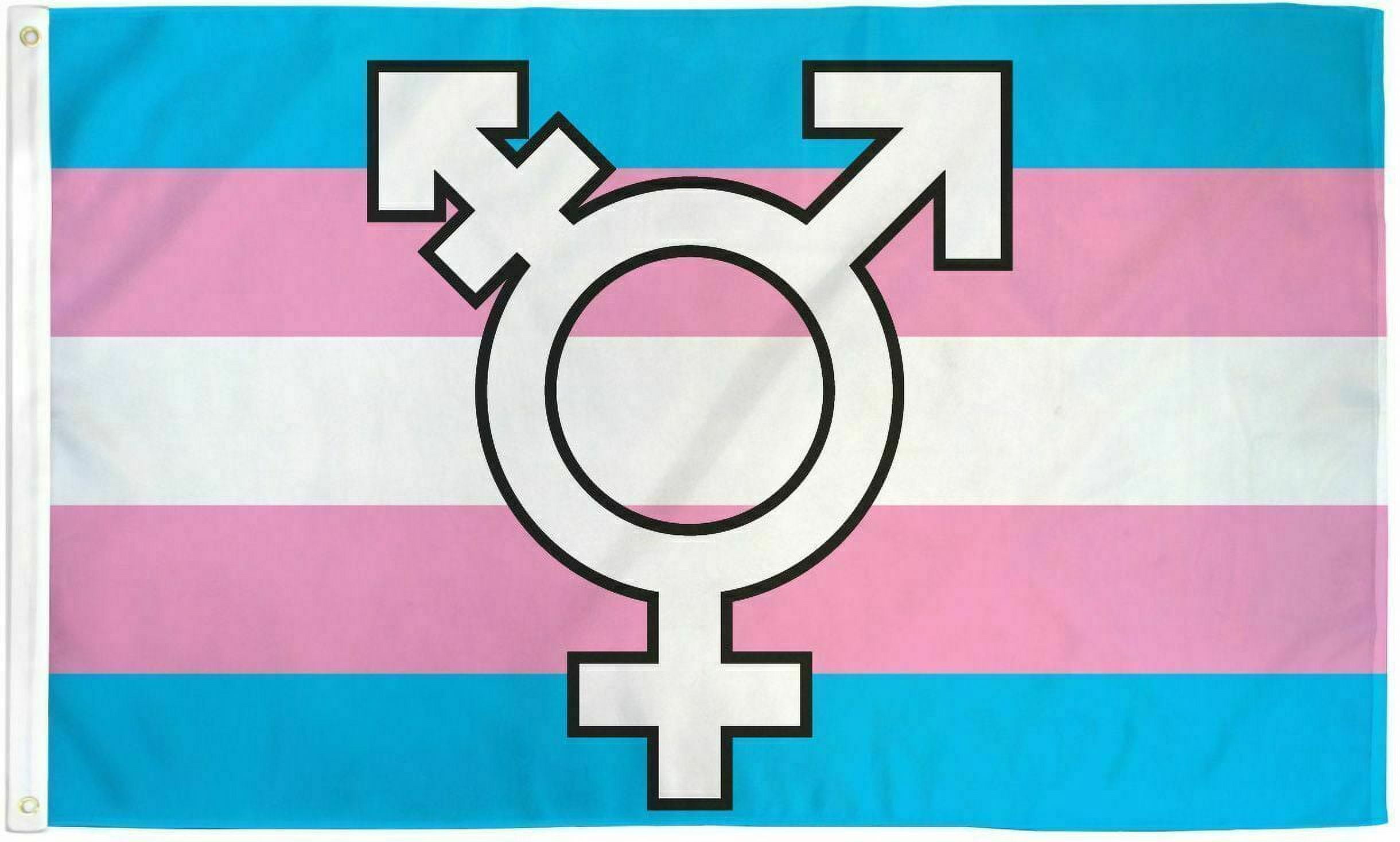 Transgender Flag 3x5 LGBTQIA Trans Pride Transgender Symbol Flag Trans ...