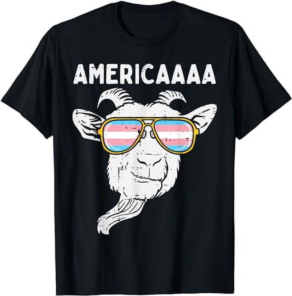 Transgender Flag Goat America Trans Pride Transsexual LGBT T-Shirt ...